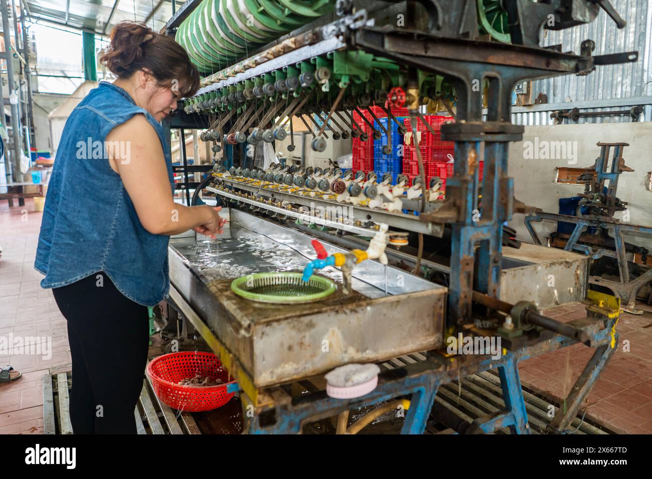 Woman reeling silk threads from hi-res stock photography and images - Alamy