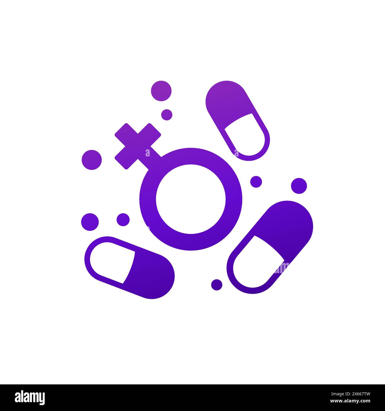 Hormone replacement therapy medical Stock Vector Images - Alamy