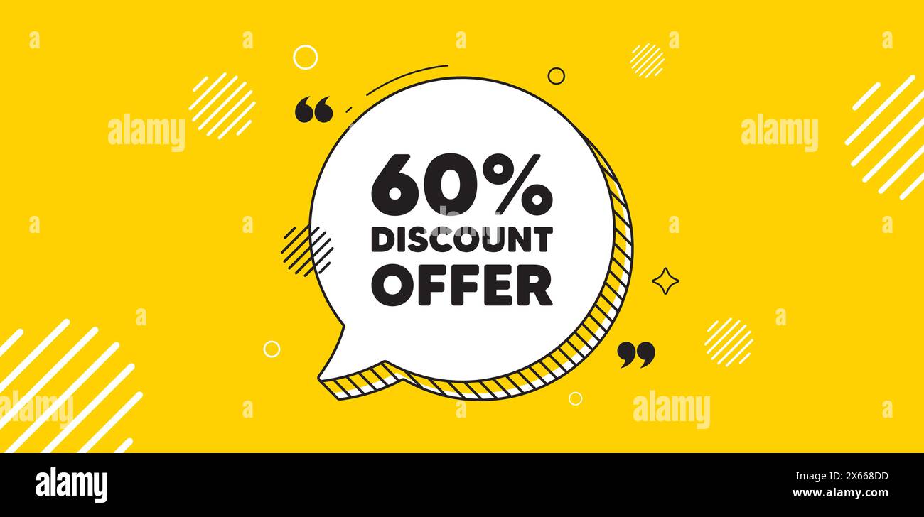 60 percent discount text Stock Vector Images - Alamy