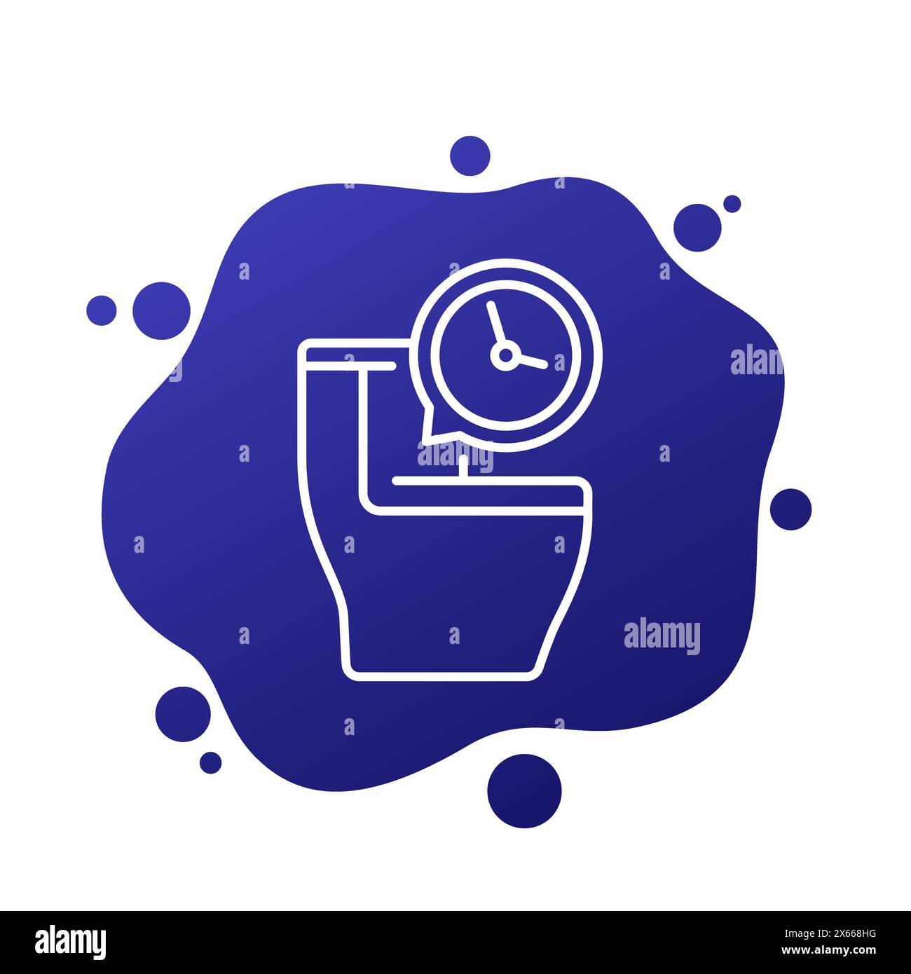 toilet time line icon, vector Stock Vector Image & Art - Alamy