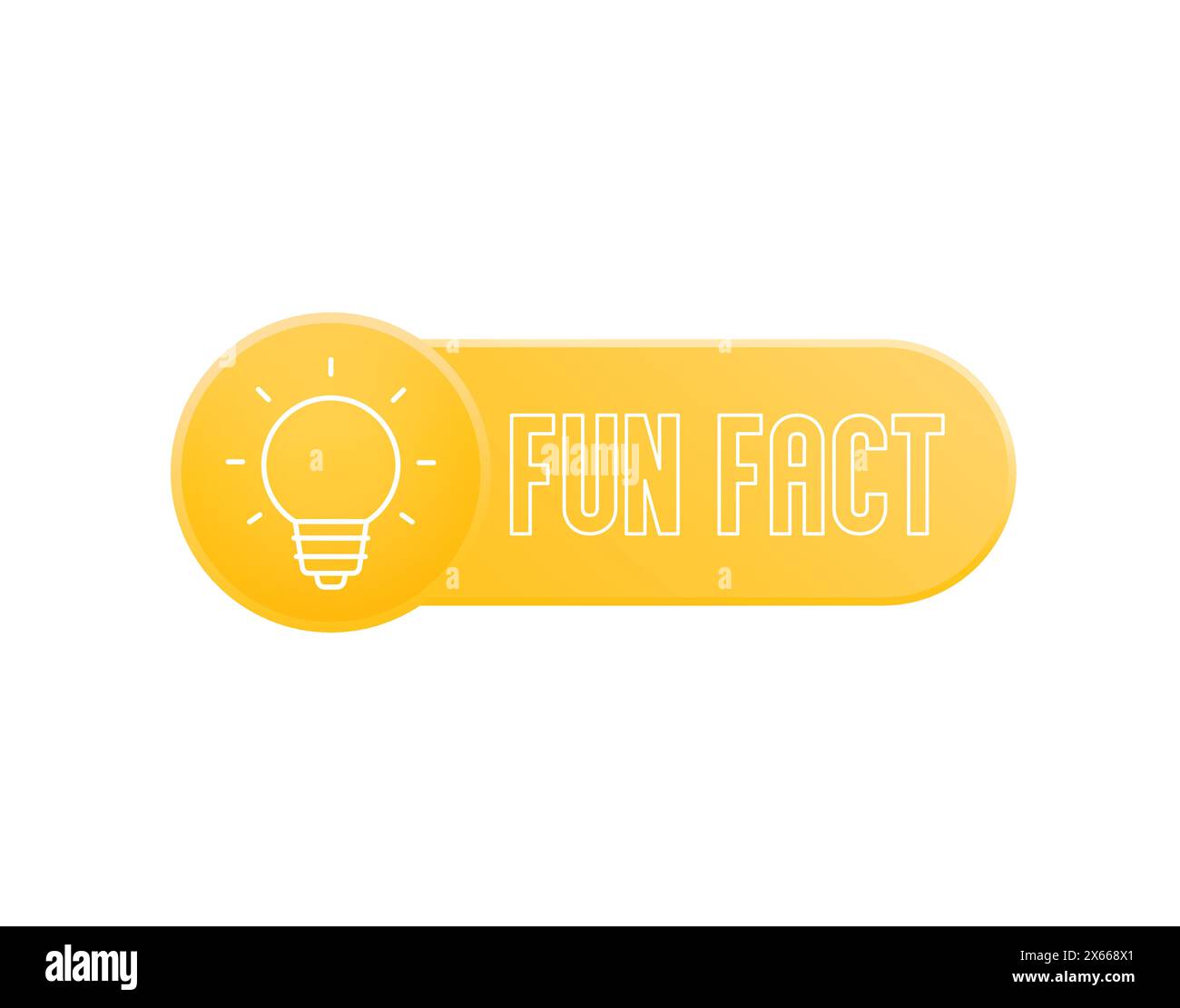 Fun fact label light Stock Vector Images - Alamy