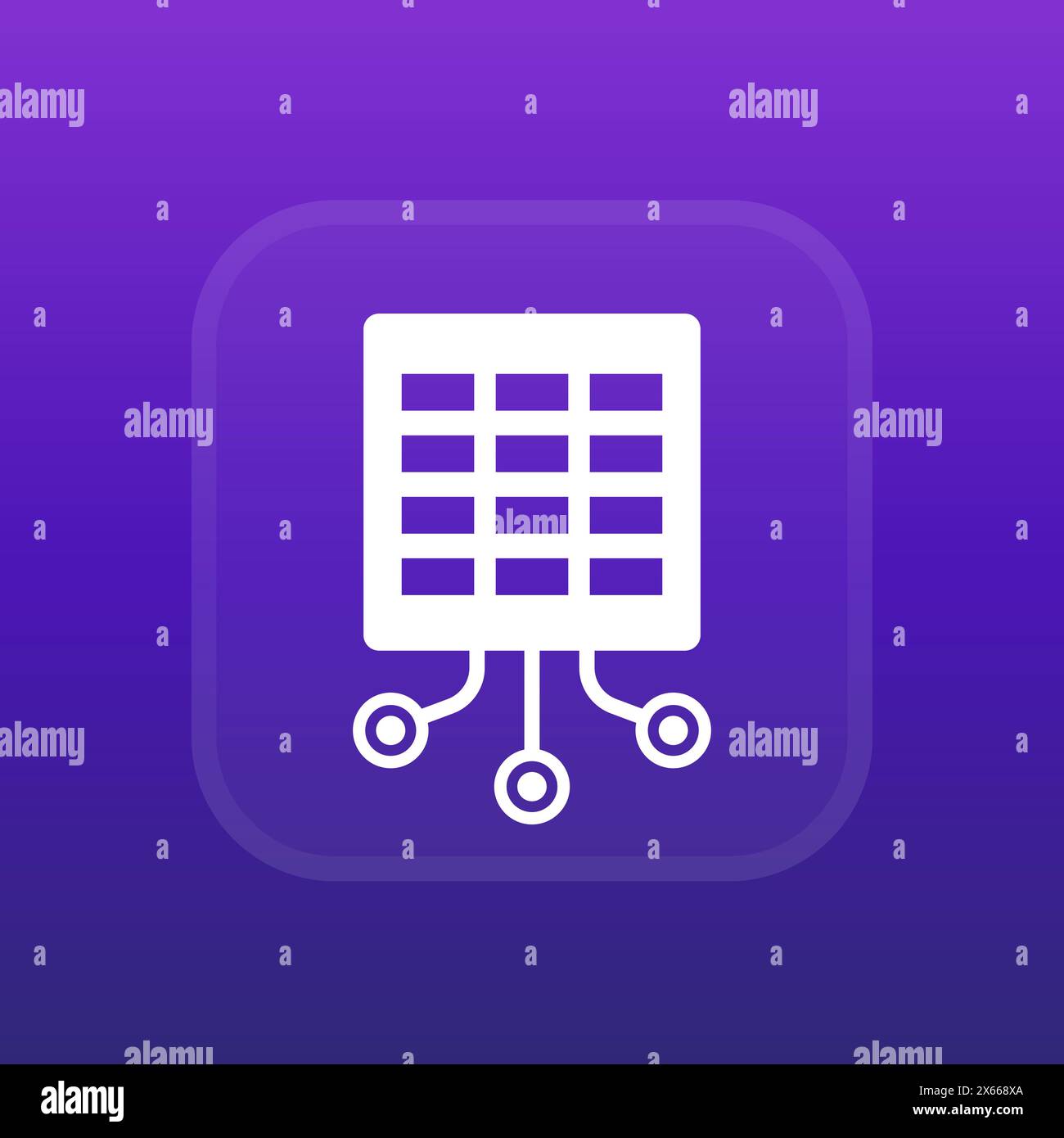 data to spreadsheet icon for web Stock Vector Image & Art - Alamy
