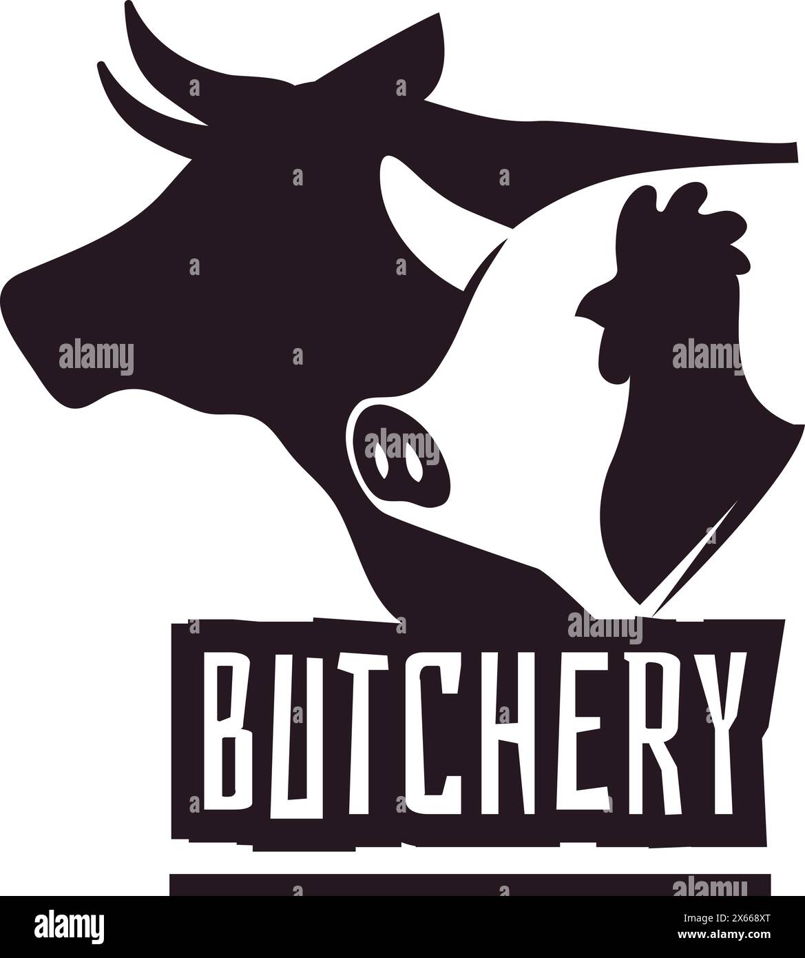 Cow rooster hi-res stock photography and images - Alamy