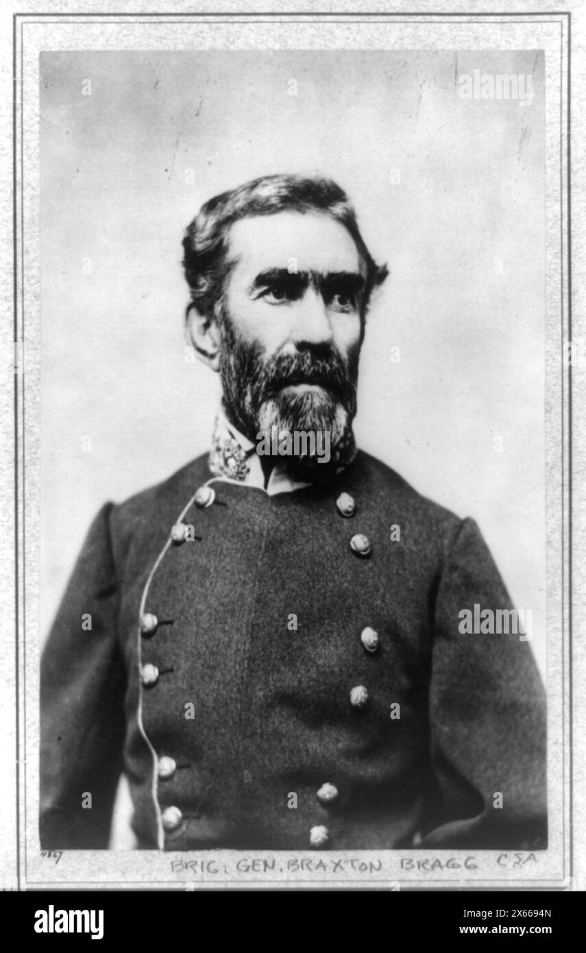 General Braxton Bragg, Civil War Photographs 1861-1865 Stock Photo - Alamy