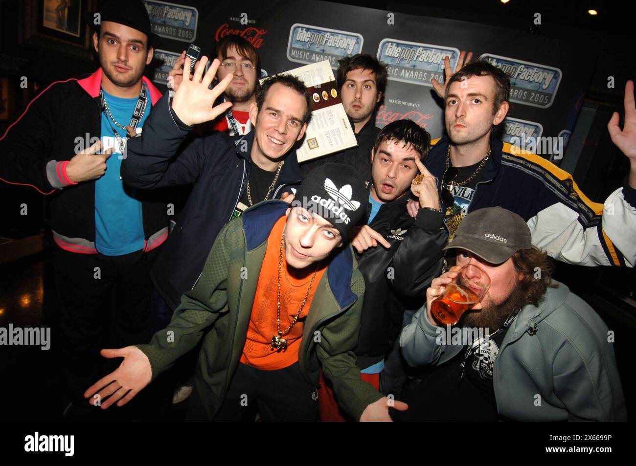 Goldie Lookin Chain at The Porth Pop Factory Awards launch party in ...