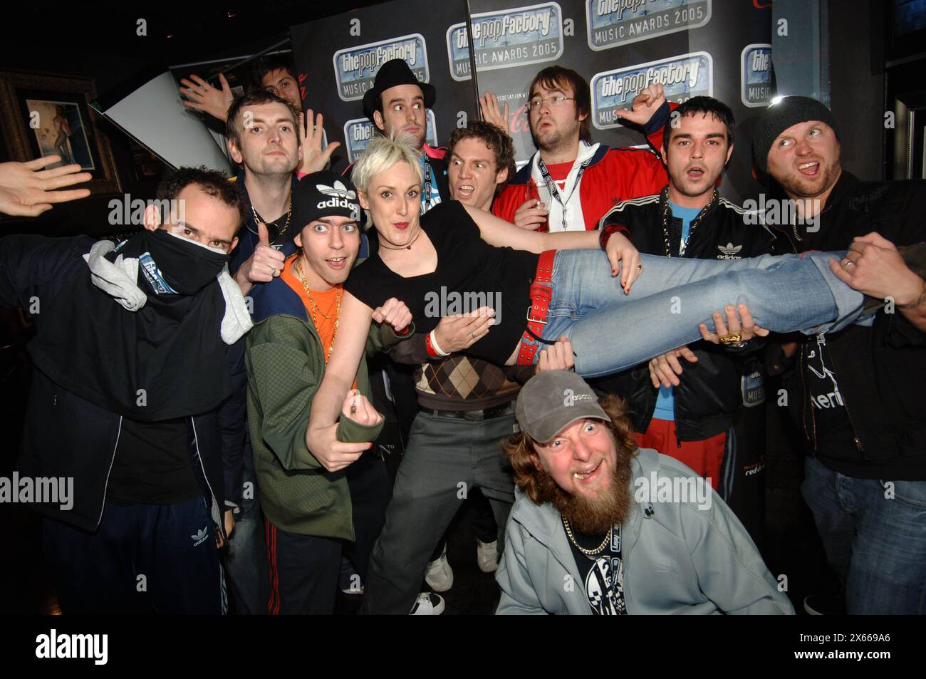 Goldie Lookin Chain at The Porth Pop Factory Awards launch party in ...