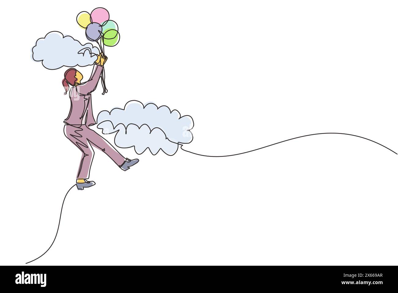 Mature woman balloon Stock Vector Images - Alamy