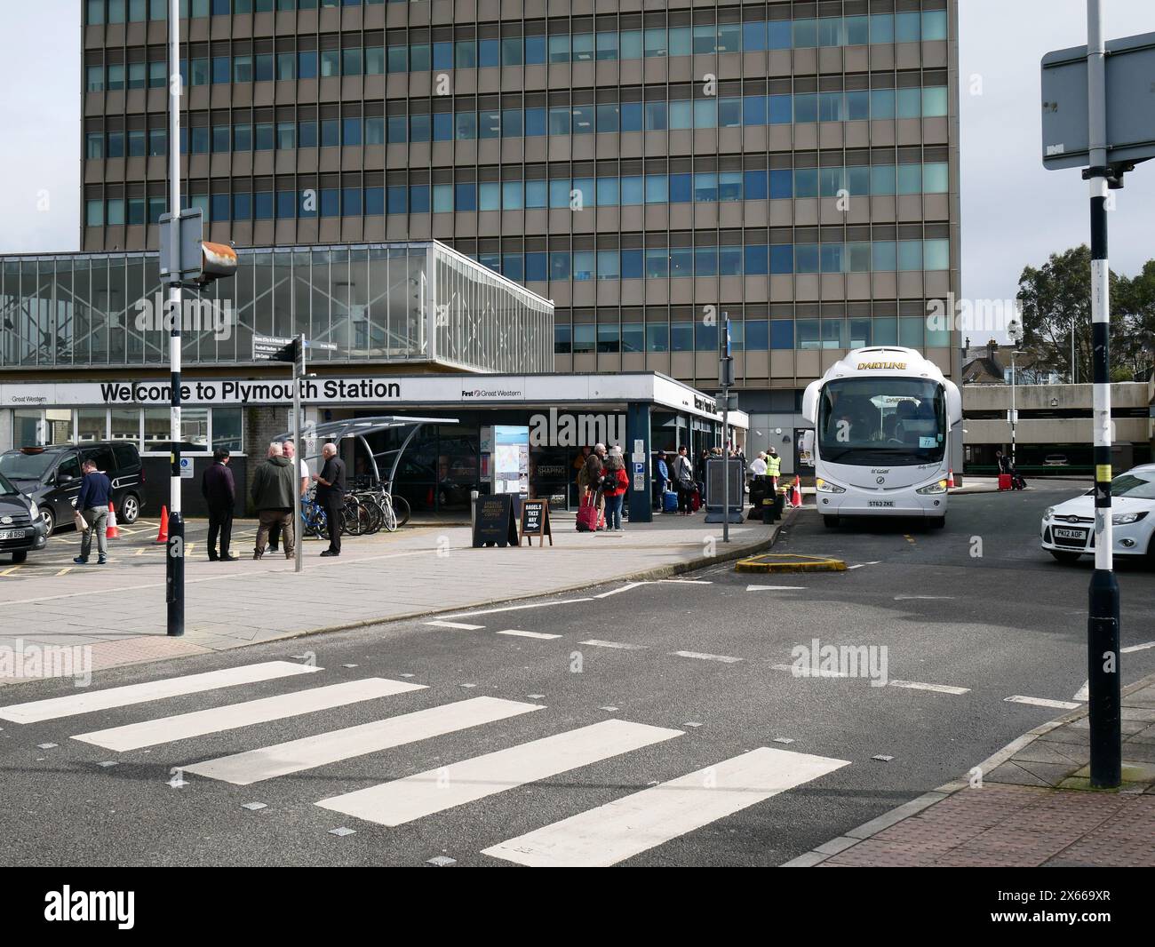 Rail Replacement buses transport passengers to and from Plymouth Railway Station. Plymouth ...