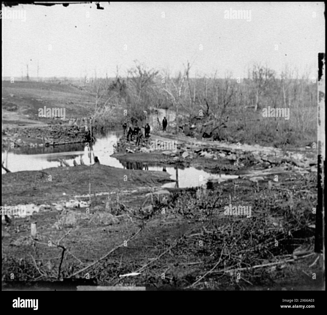 Cub Run, Va. View with destroyed bridge, Civil War Photographs 1861 ...