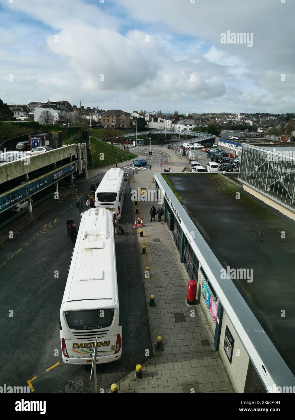 Rail Replacement buses transport passengers to and from Plymouth Railway Station. Plymouth ...