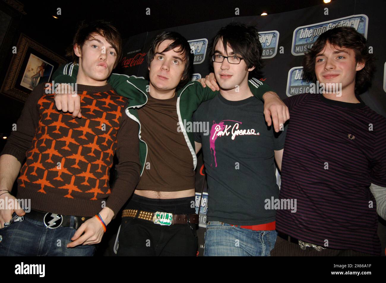 Welsh band The Automatic at The Porth Pop Factory Awards launch party ...