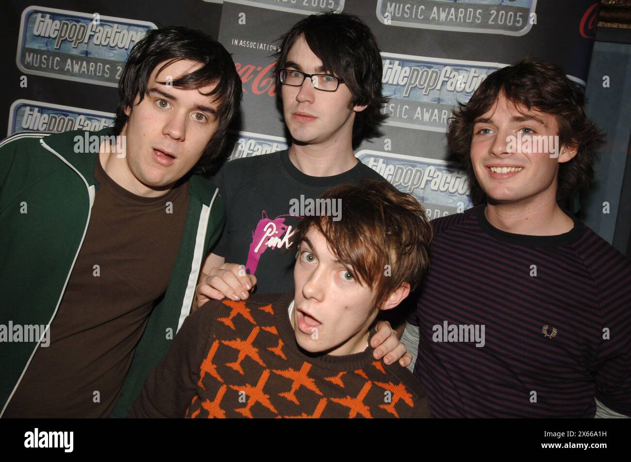 Welsh band The Automatic at The Porth Pop Factory Awards launch party ...