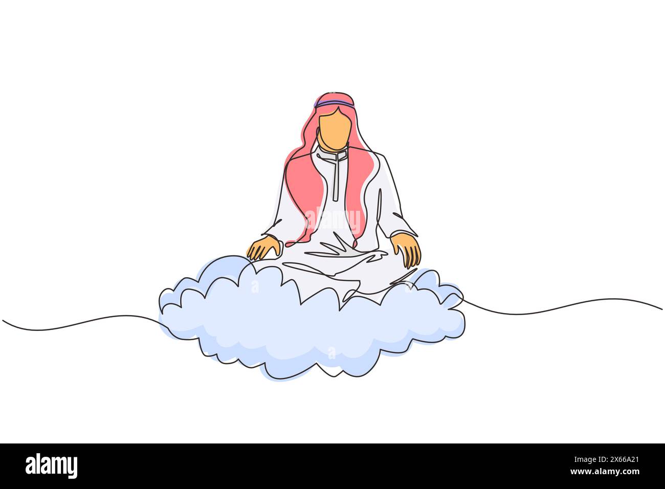 Man relaxing in yoga Stock Vector Images - Alamy