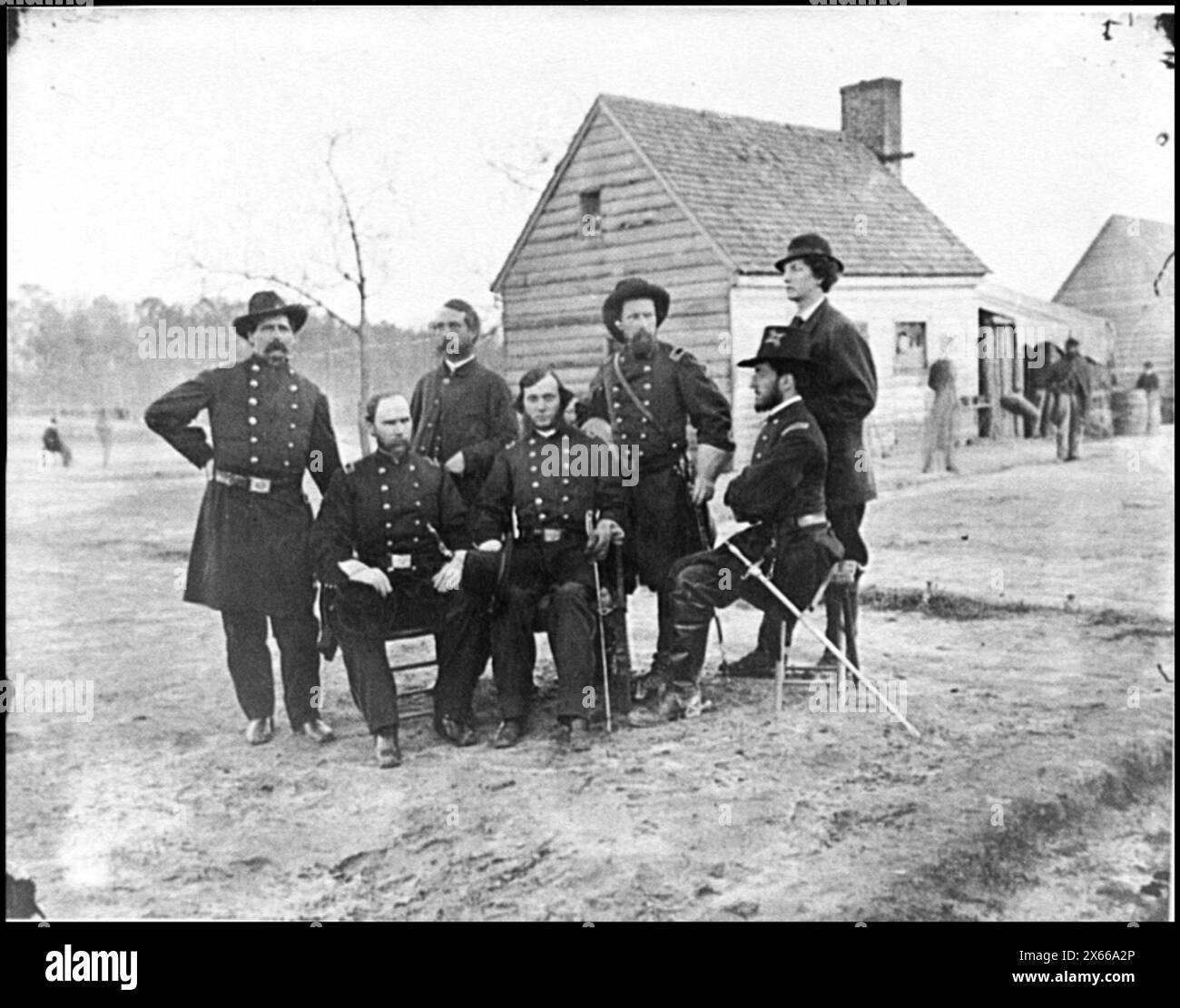 Fort Harrison, Va. Group of surgeons of the Army of the James, Civil ...