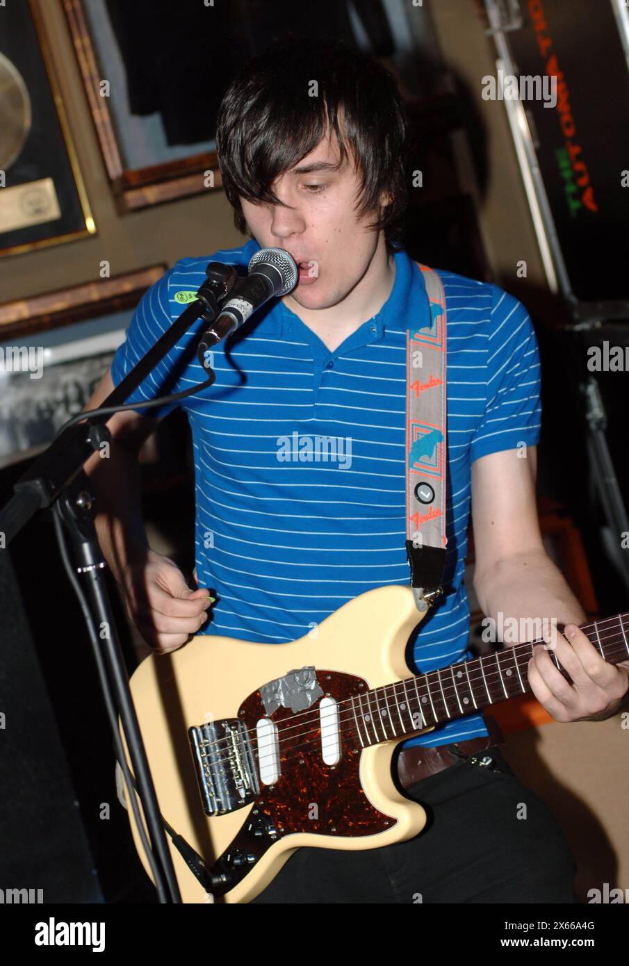 Welsh band The Automatic at The Porth Pop Factory Awards launch party ...