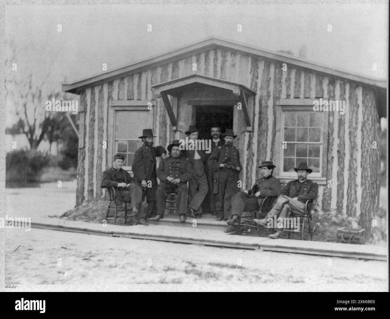 Officers of General Grant's staff, City Point, Va., March, 1865, Civil ...