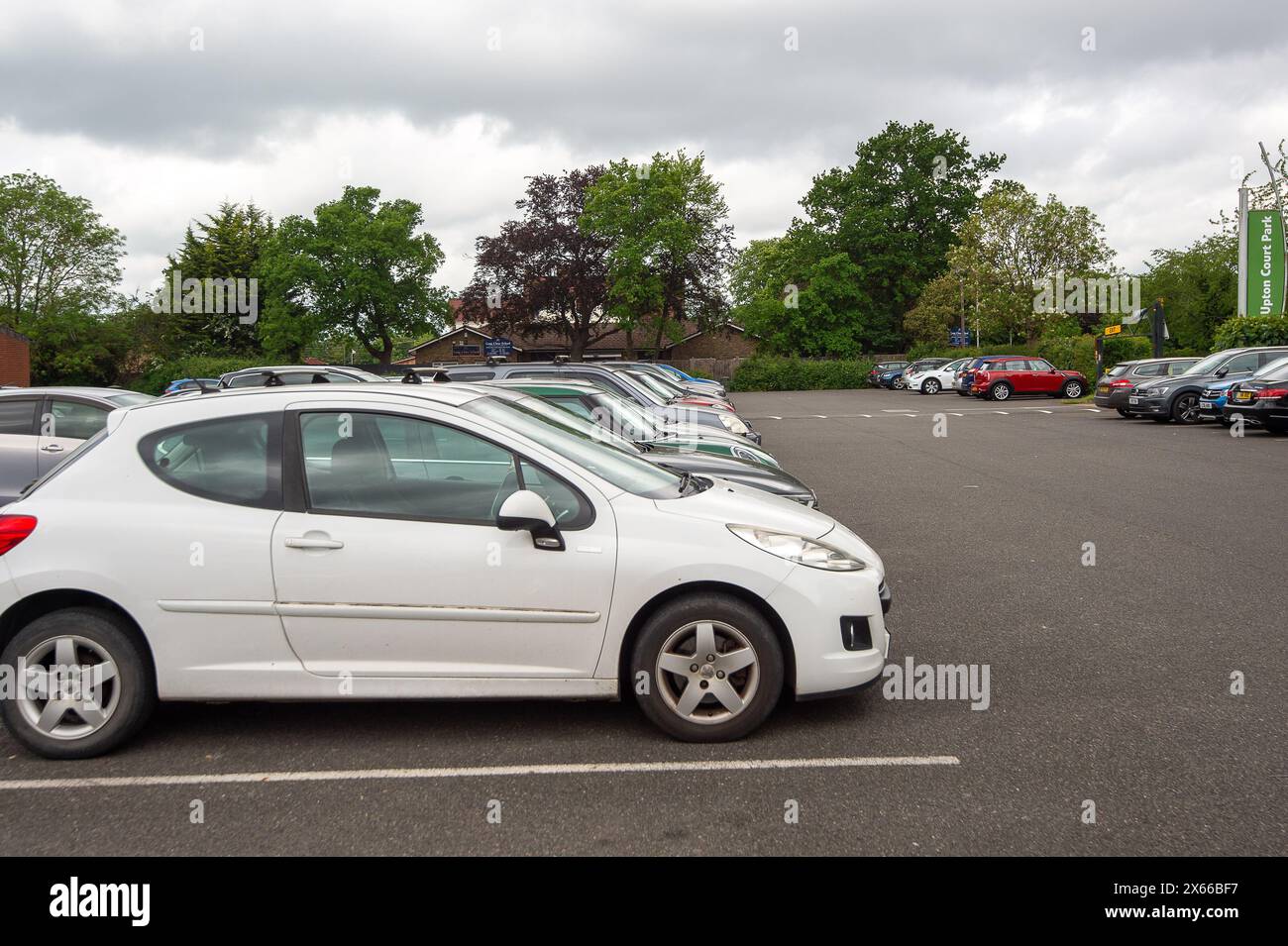 Slough, Berkshire, UK. 13th May, 2024. Car parking spaces in Upton ...