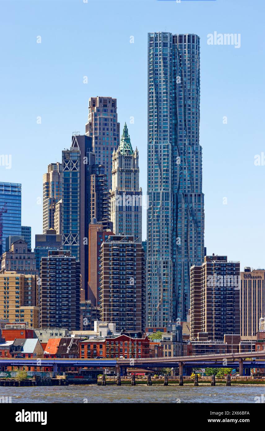8 Spruce Street, formerly known as New York By Gehry, dominates this ...