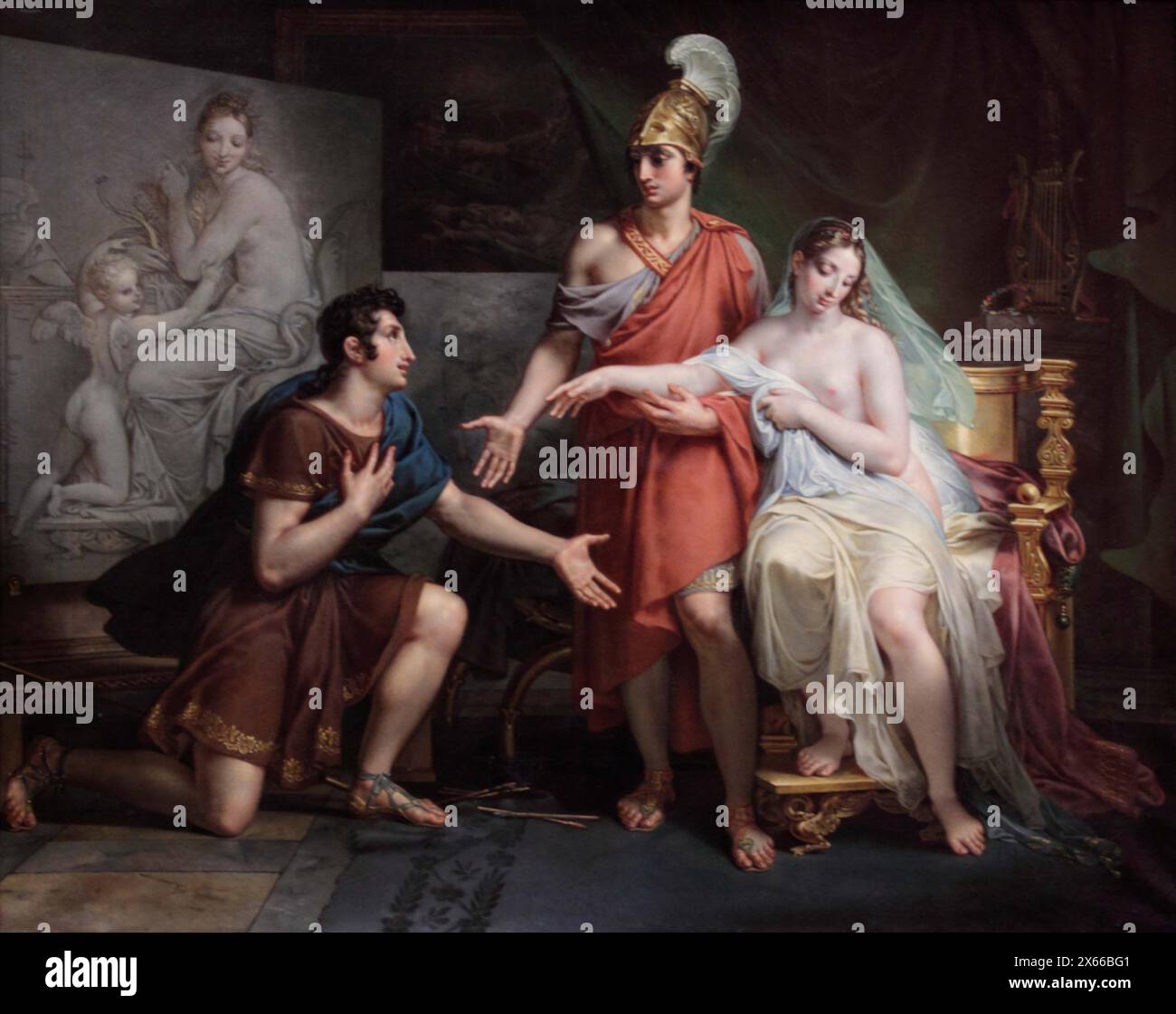 Alexander the Great Giving Campaspe to Apelles, 1822 Charles Meynier ...