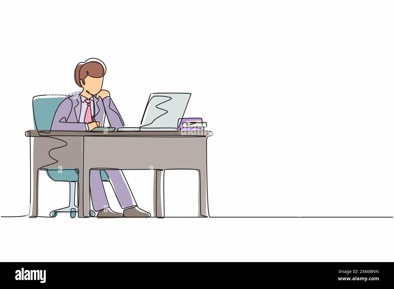 Male student sitting desk Stock Vector Images - Alamy