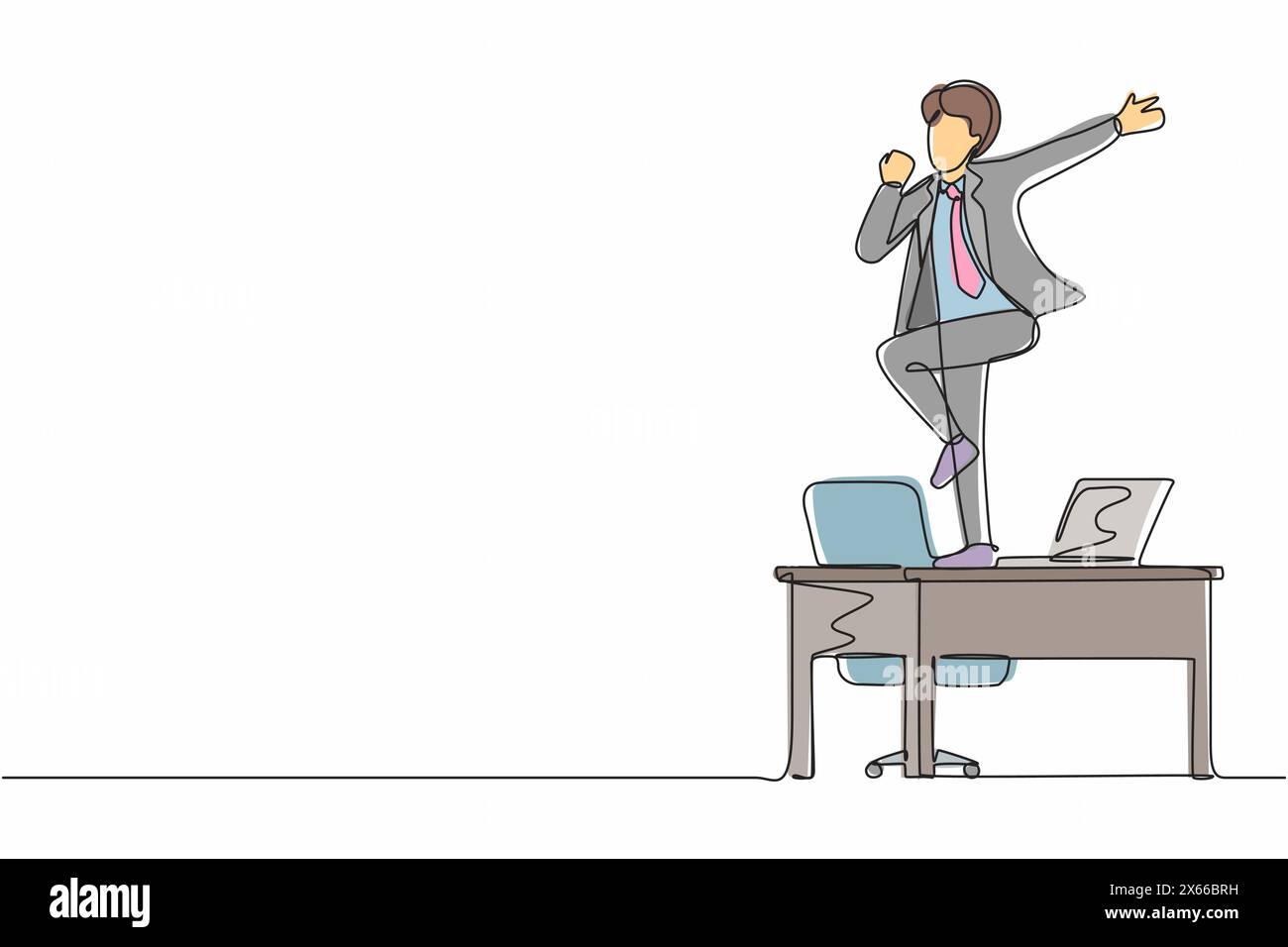 Young corporate executive sitting Stock Vector Images - Alamy