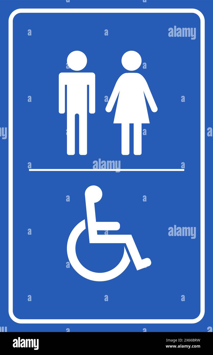 Handicap restroom icon Stock Vector Images - Alamy