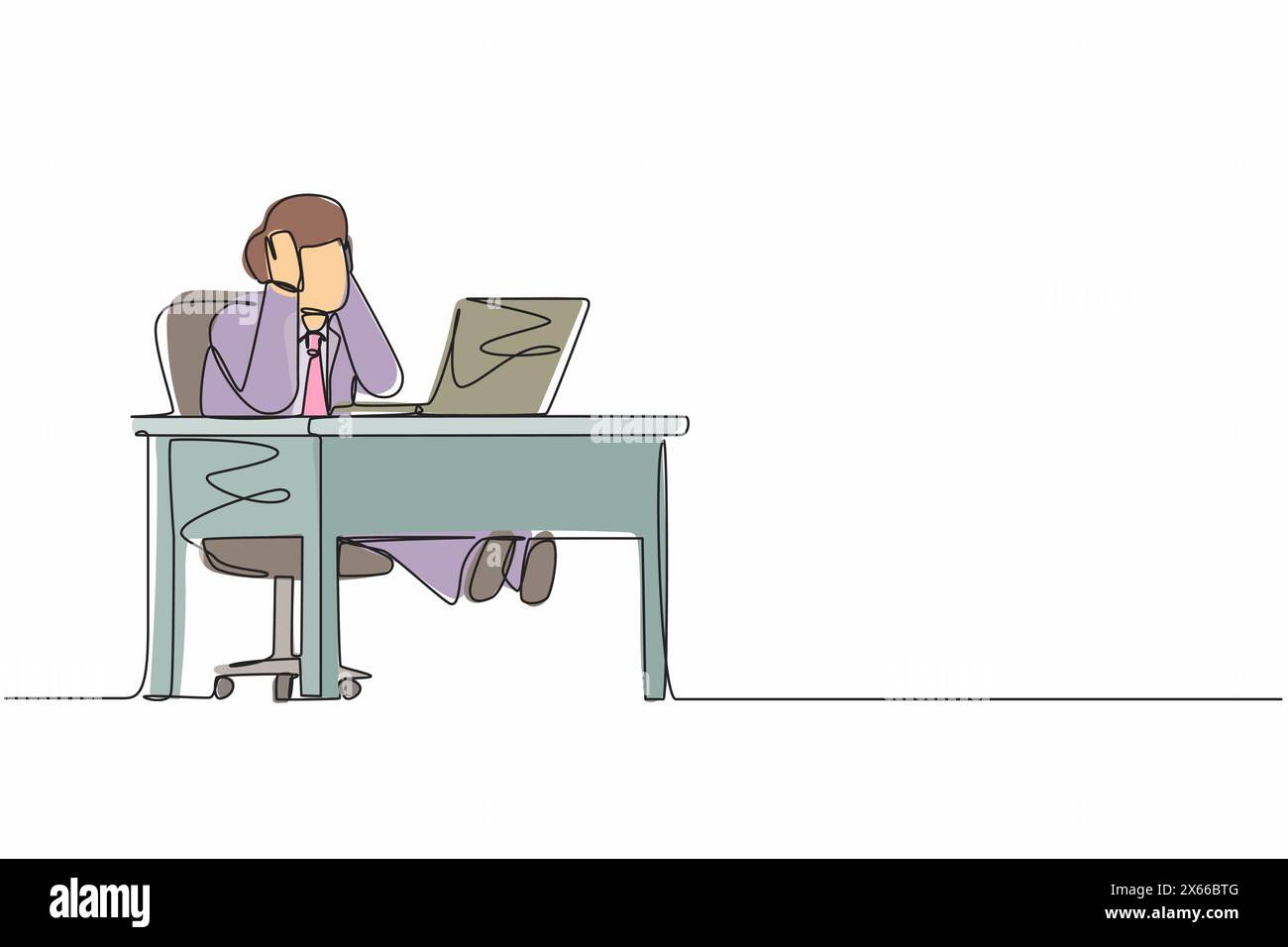 One office night Stock Vector Images - Alamy