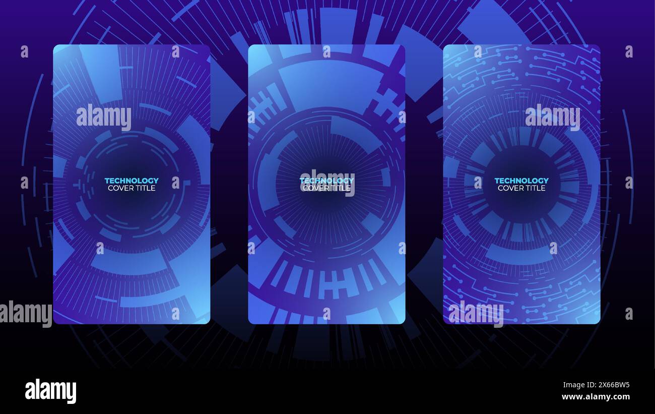 Circular images digital Stock Vector Images - Alamy