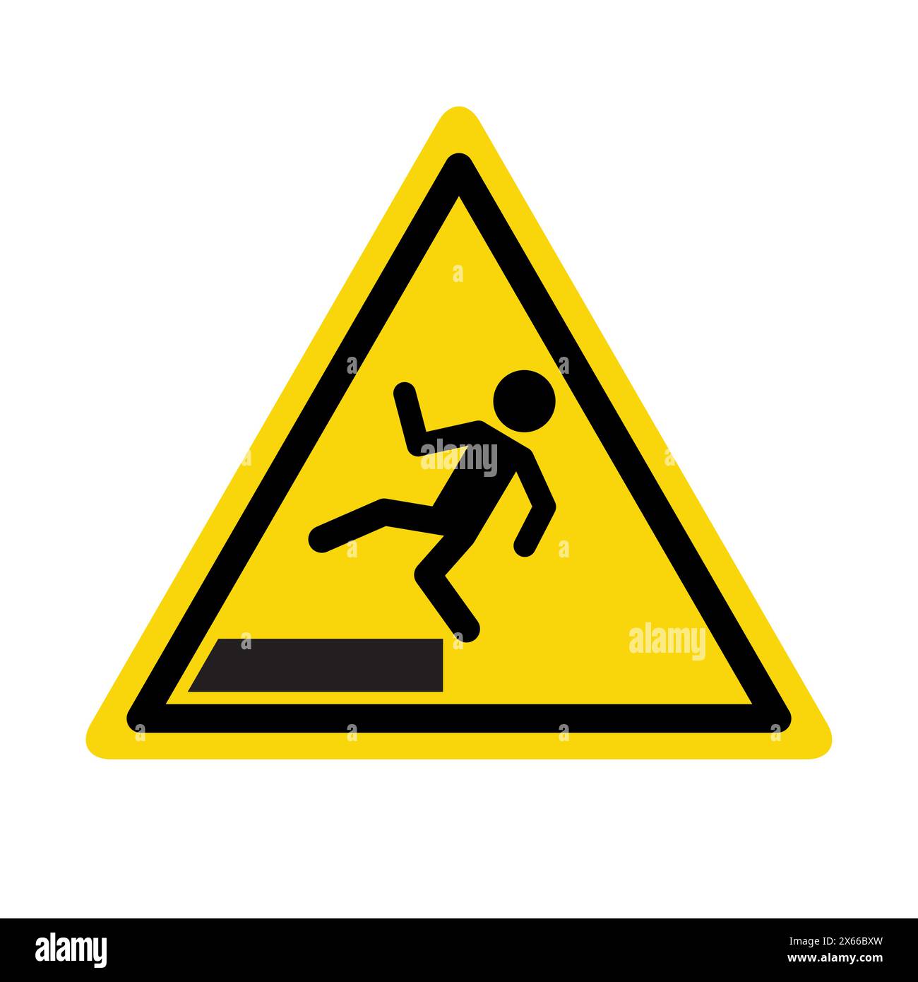 Cautionary Slippery Surface Warning Sign. Slippery safety notice icon ...