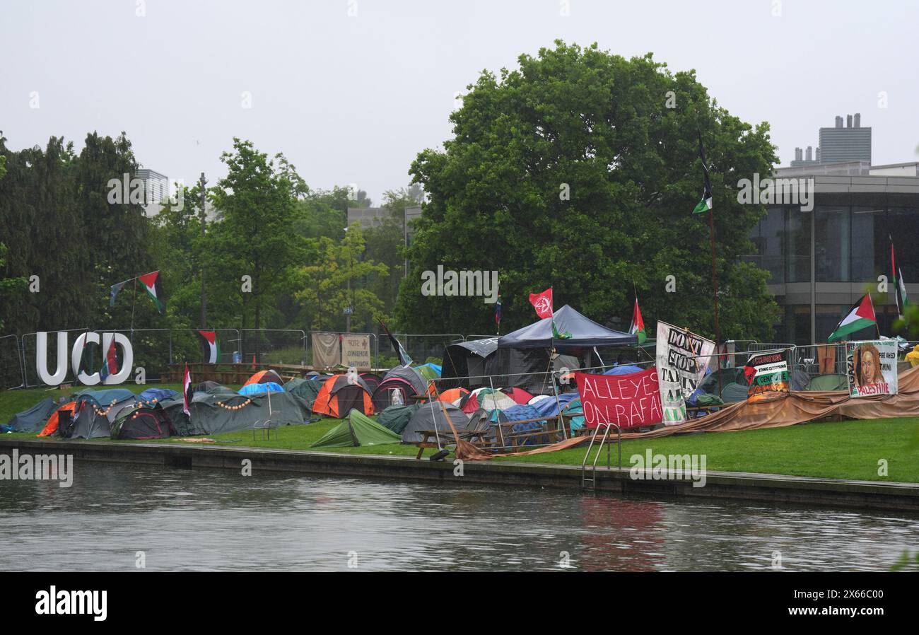 An encampment protest over the Gaza conflict on the grounds of ...