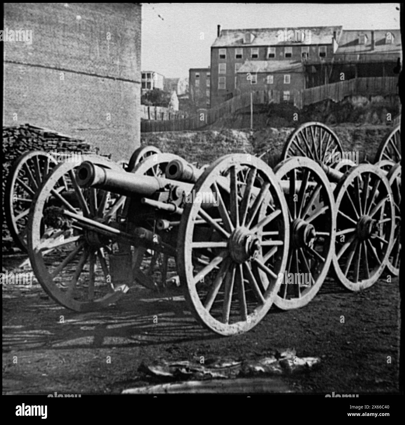 Unknown location. 6-pdr. field gun, model 1841, Civil War Photographs ...