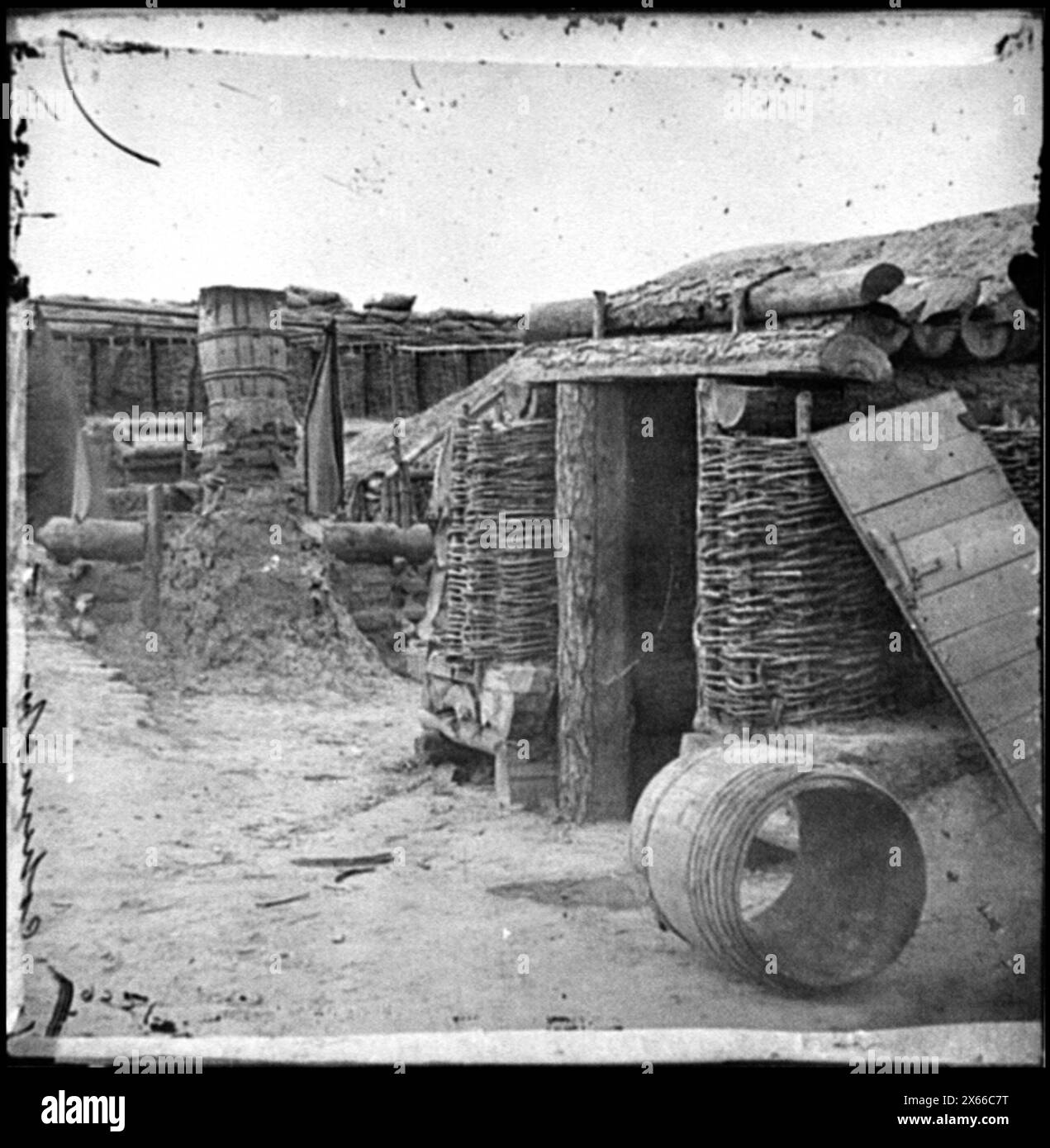 Petersburg, Va. Interior view of Confederate works, Civil War ...
