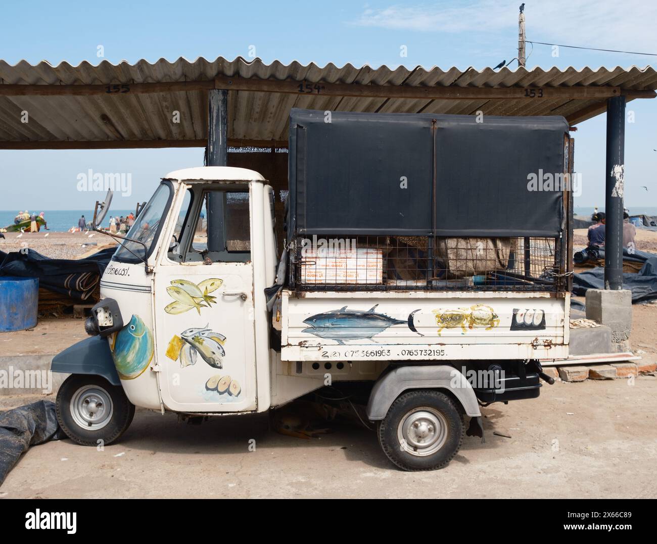 Van, Fish Market, Negombo, Sri Lanka Stock Photo - Alamy