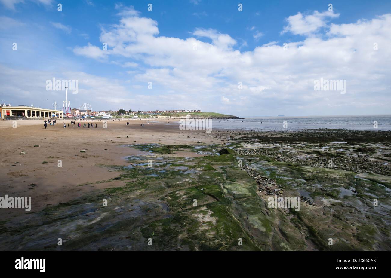 Whitmore Bay beach on Barry Island in Wales in early Spring Stock Photo ...