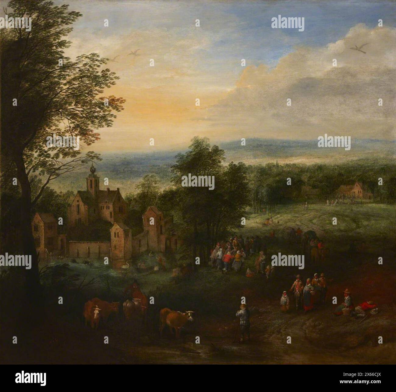 The Four Seasons, Spring Théobald Michau Stock Photo - Alamy