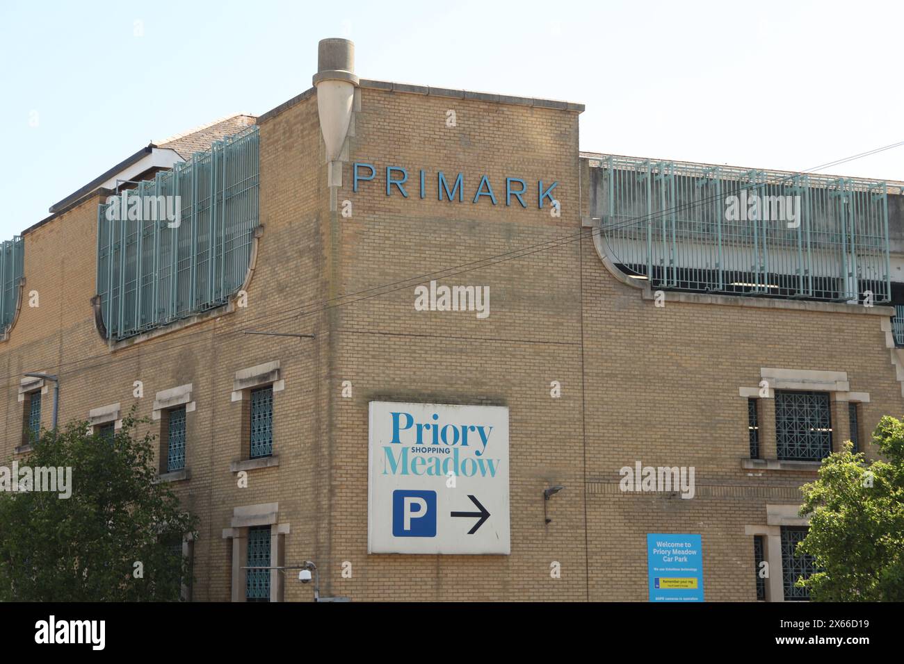 Primark external signage at Priory Meadow shopping centre in Hastings ...