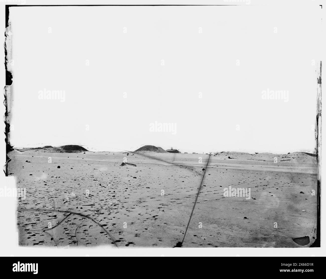 Fort Fisher, North Carolina. Sea face from tenth traverse to end, Civil ...
