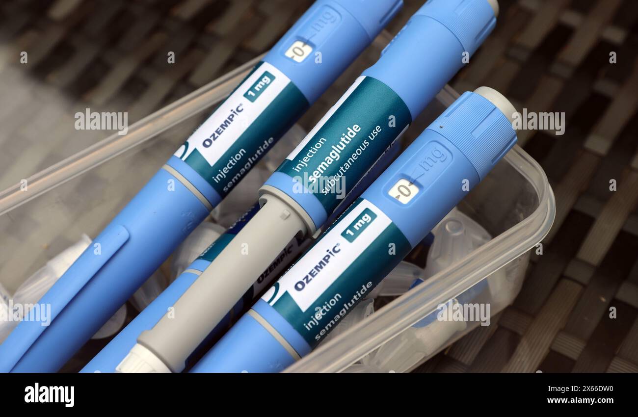 Pic shows: Ozempic injection, Semaglutide pen. pic posed by model Pic ...