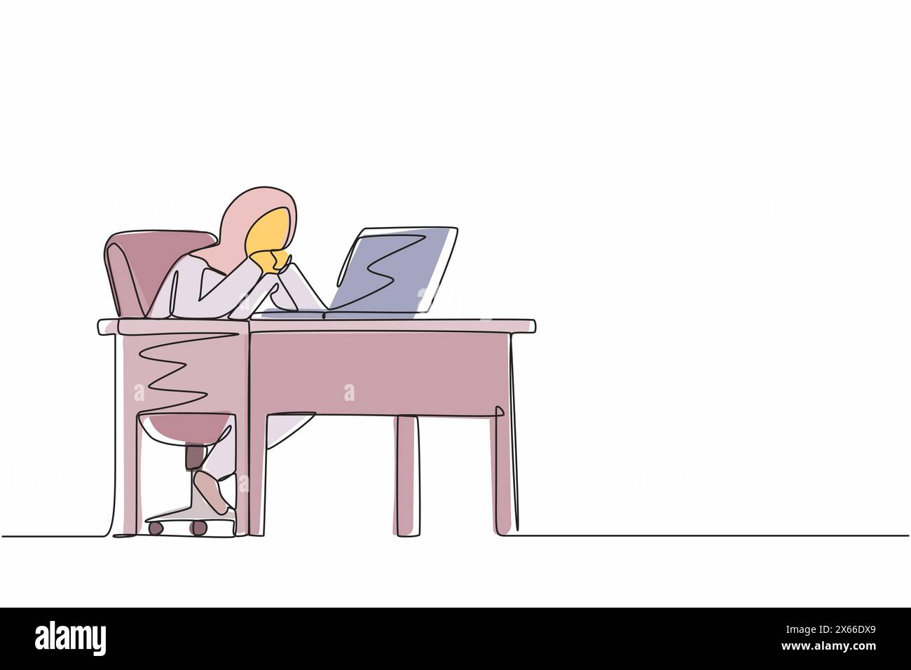 Female employee work in Cut Out Stock Images & Pictures - Alamy