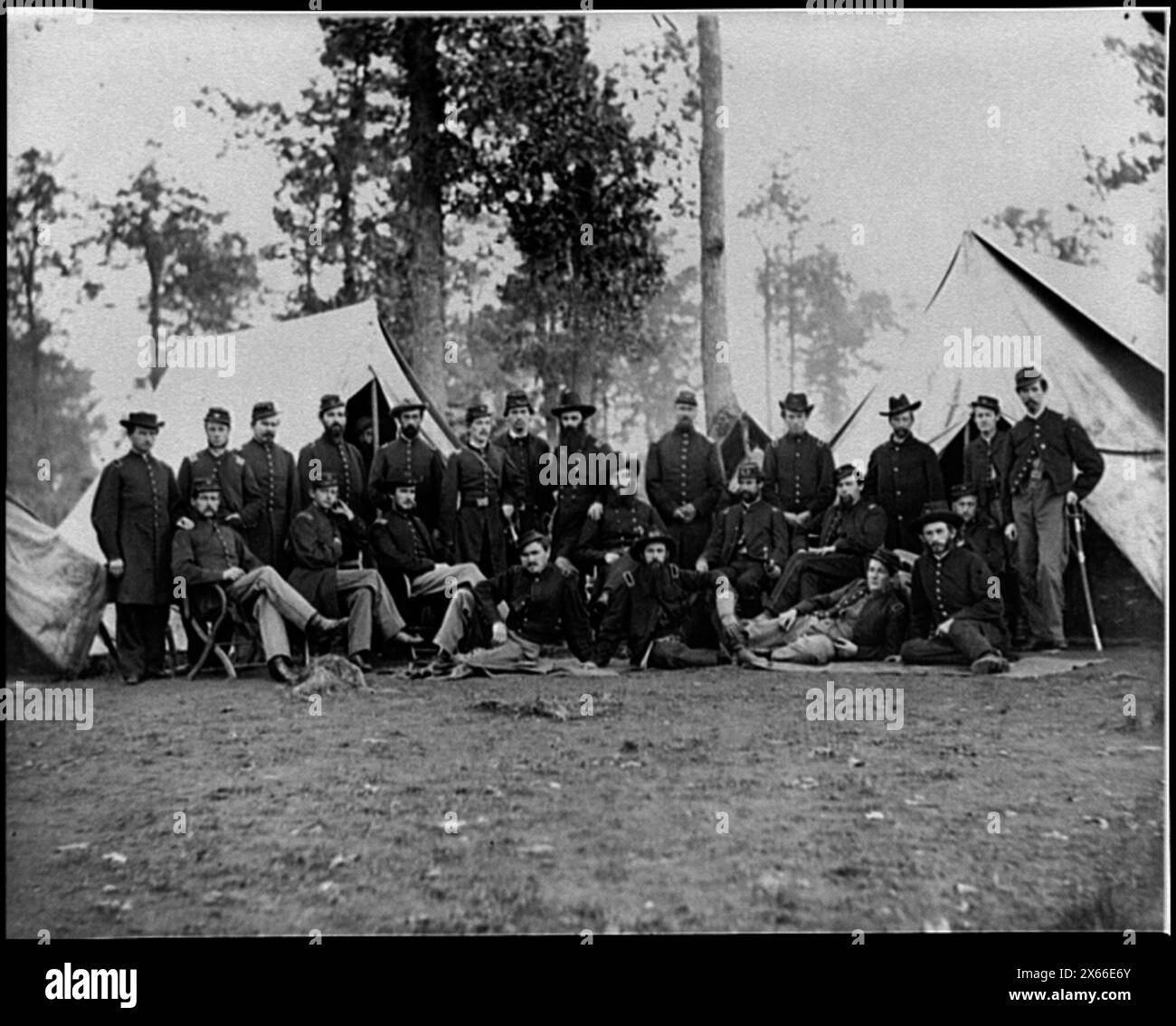 Culpeper, Va. Officers of the 80th New York Infantry, Provost Guard ...