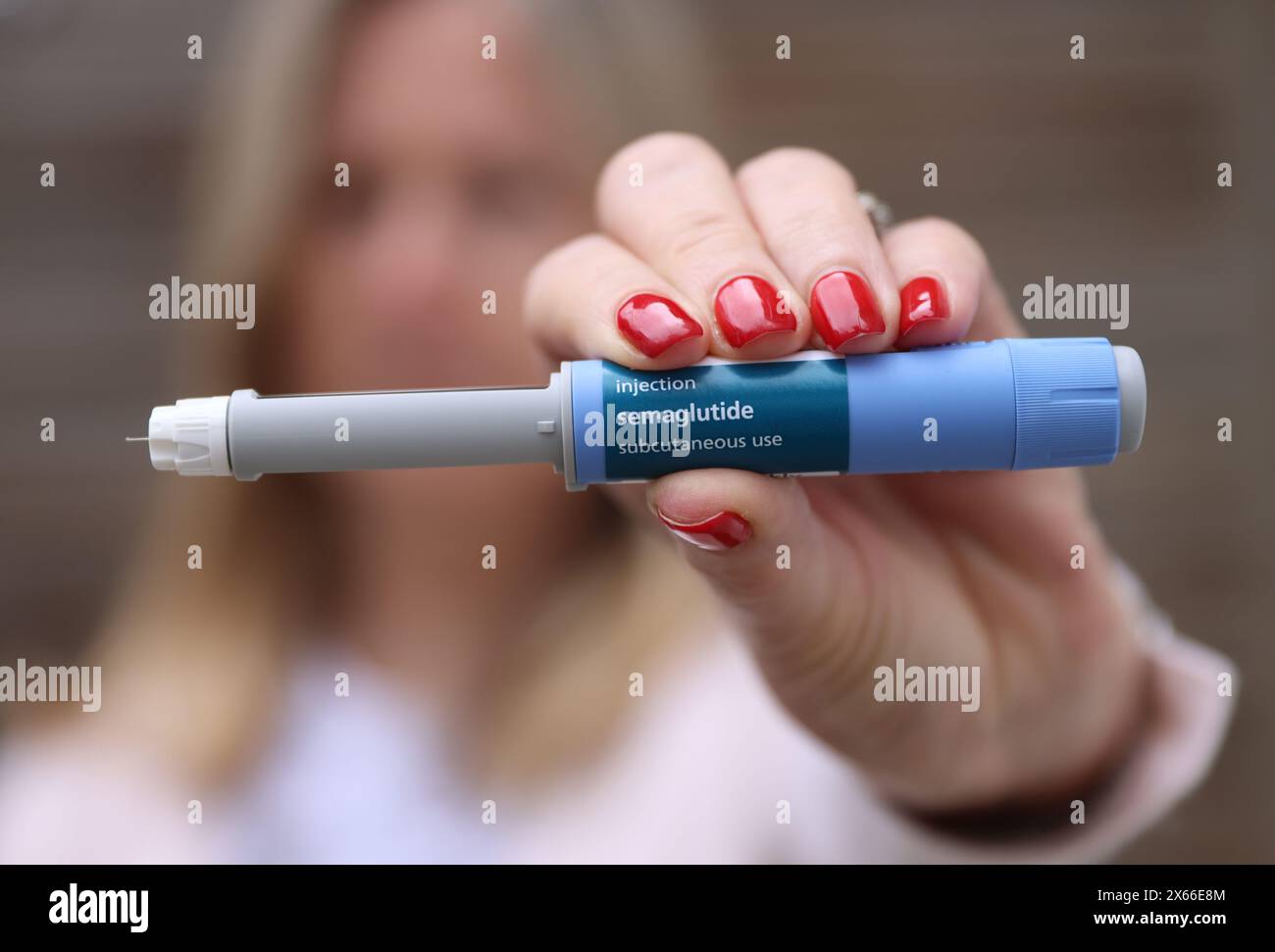 Pic shows: Ozempic injection, Semaglutide pen. pic posed by model Pic ...
