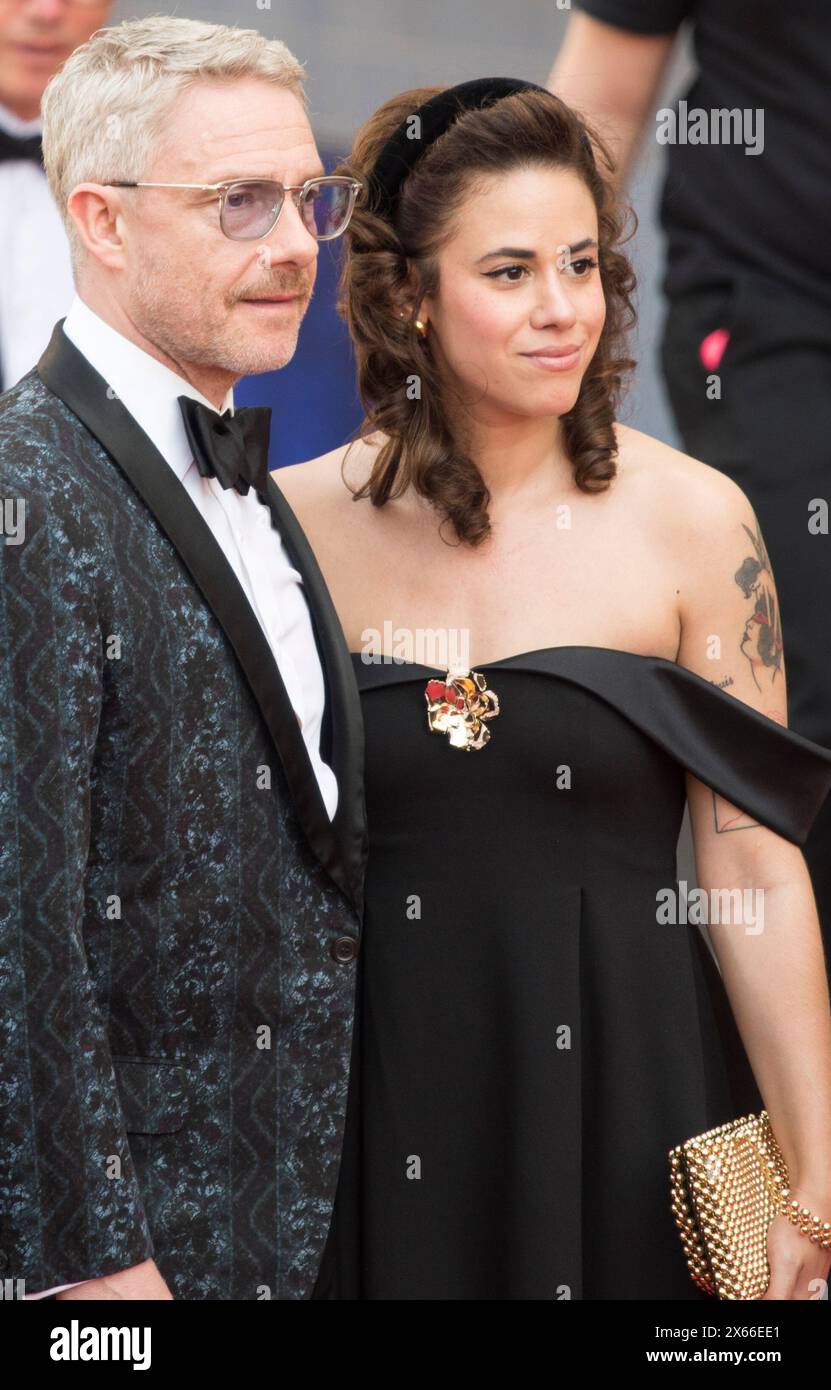London, UK. 12th May 2024 Martin Freeman, actor and Rachel Benaissa ...