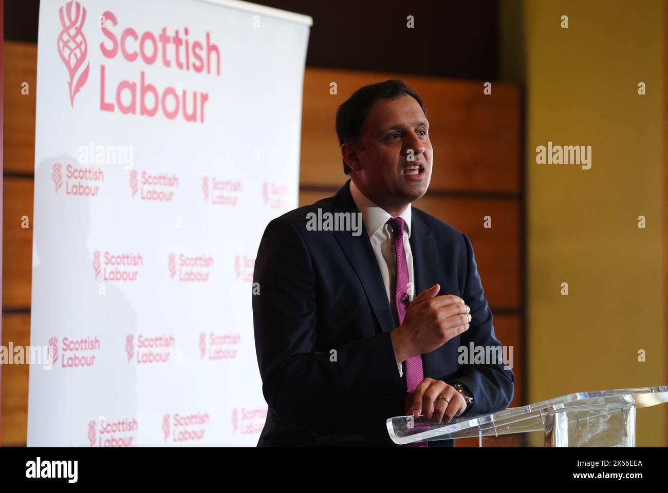 Scottish Labour Leader Anas Sarwar Speaking At Glasgow Royal Concert