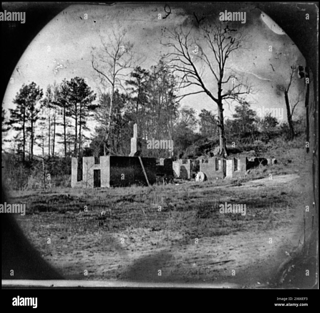 Cold Harbor, Va., vicinity. Ruins of Gaines' mill, Civil War ...