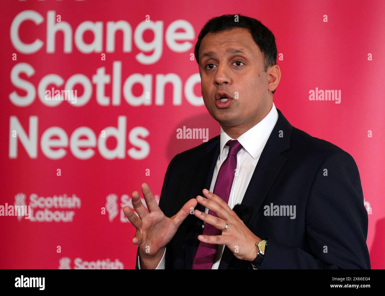 Scottish Labour Leader Anas Sarwar Speaking At Glasgow Royal Concert