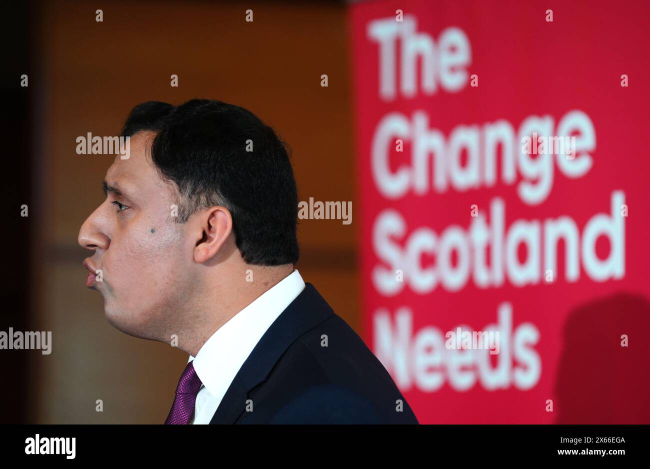 Scottish Labour Leader Anas Sarwar Speaking At Glasgow Royal Concert