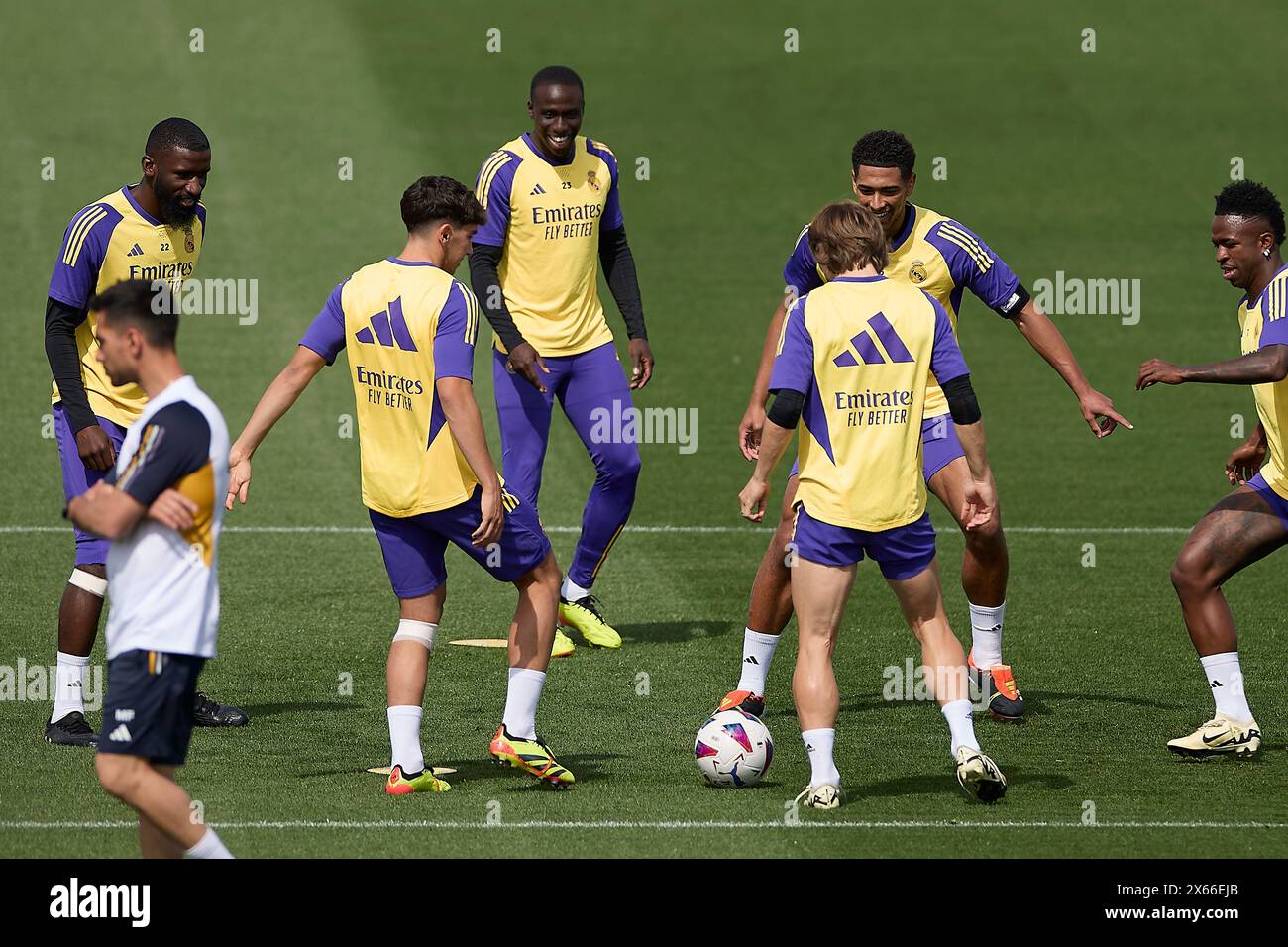 Madrid, Spain. 13th May, 2024. (From L to R) Antonio Rudiger of Real ...