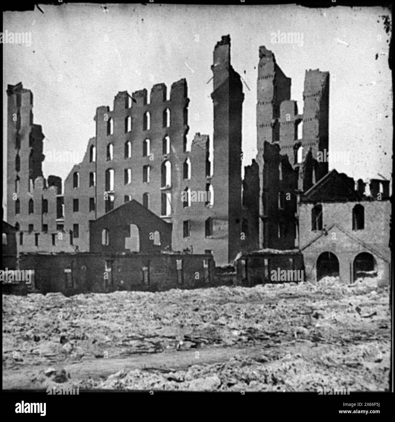Richmond, Va. Ruined buildings in the burned district, Civil War ...