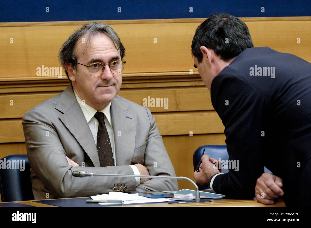 Roma, Italia. 13th May, 2024. I leader di AVS Angelo Bonelli e Nicola ...