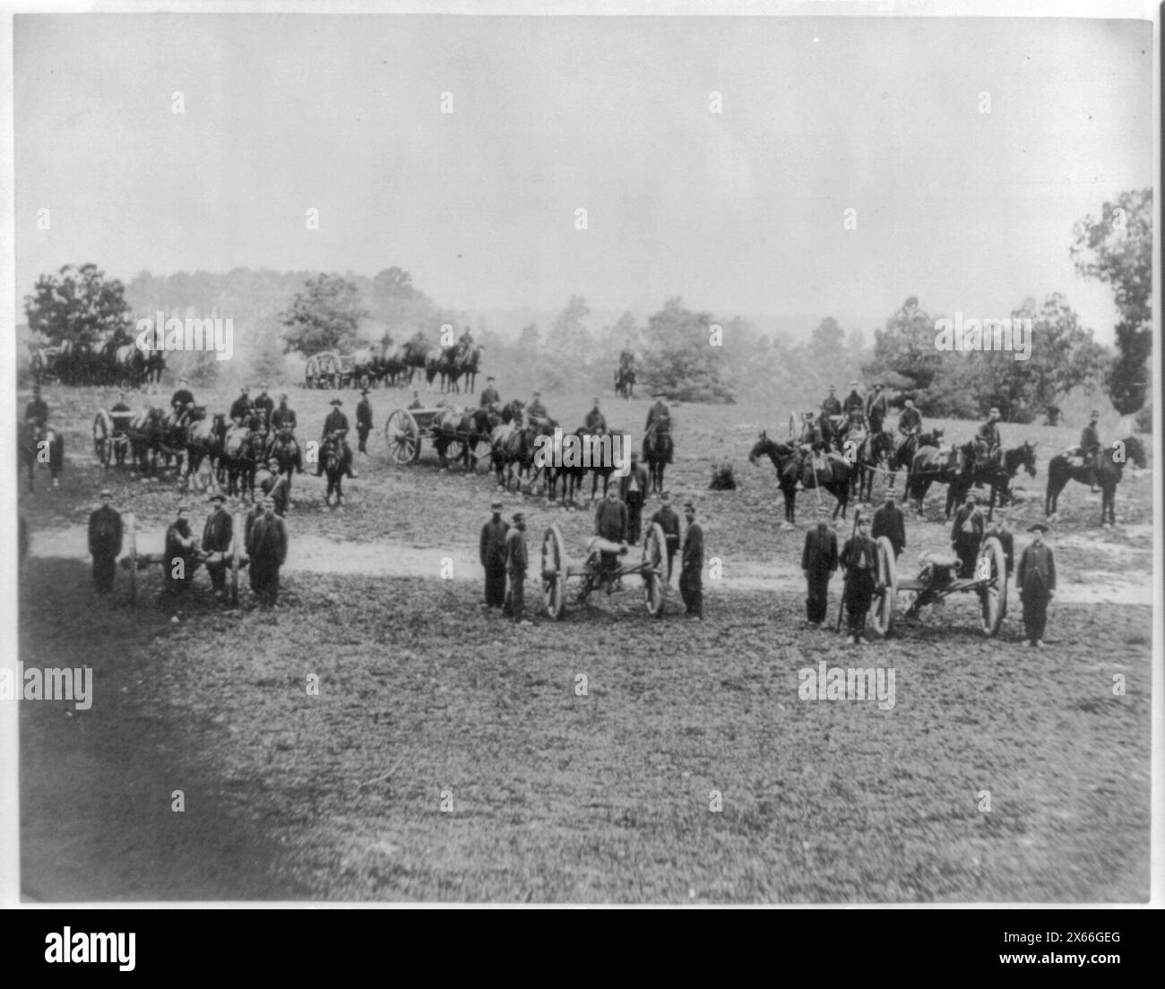 Union field artillery unit in position, Civil War Photographs 1861-1865 ...